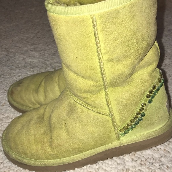UGG | Shoes | Light Green Bedazzled Uggs | Poshmark